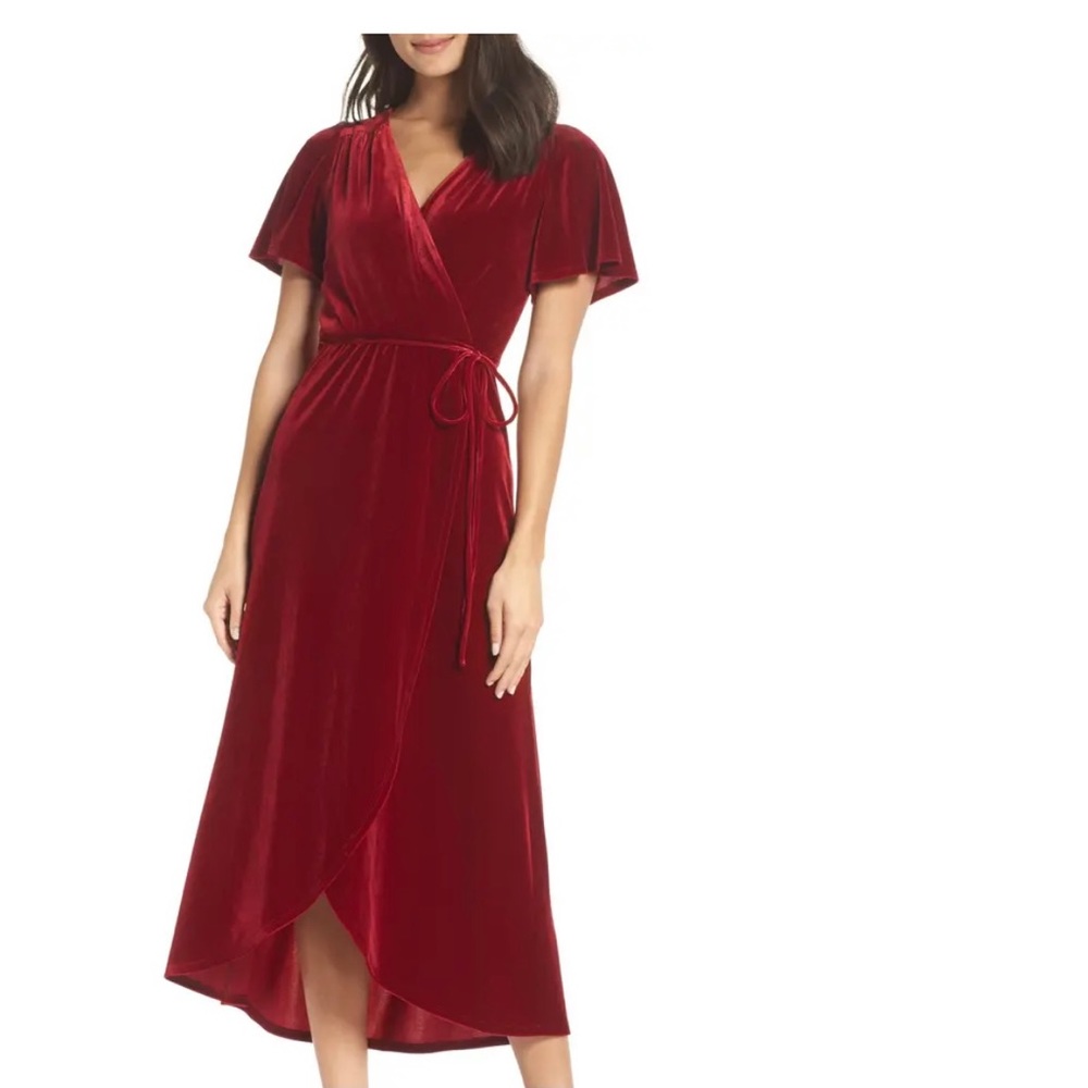 Red Velvet Wrap Dress!! - Gem